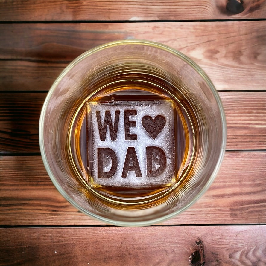 Large Whiskey Ice Cube Mold – Classic Gift for Dad – Father’s Day Home ...