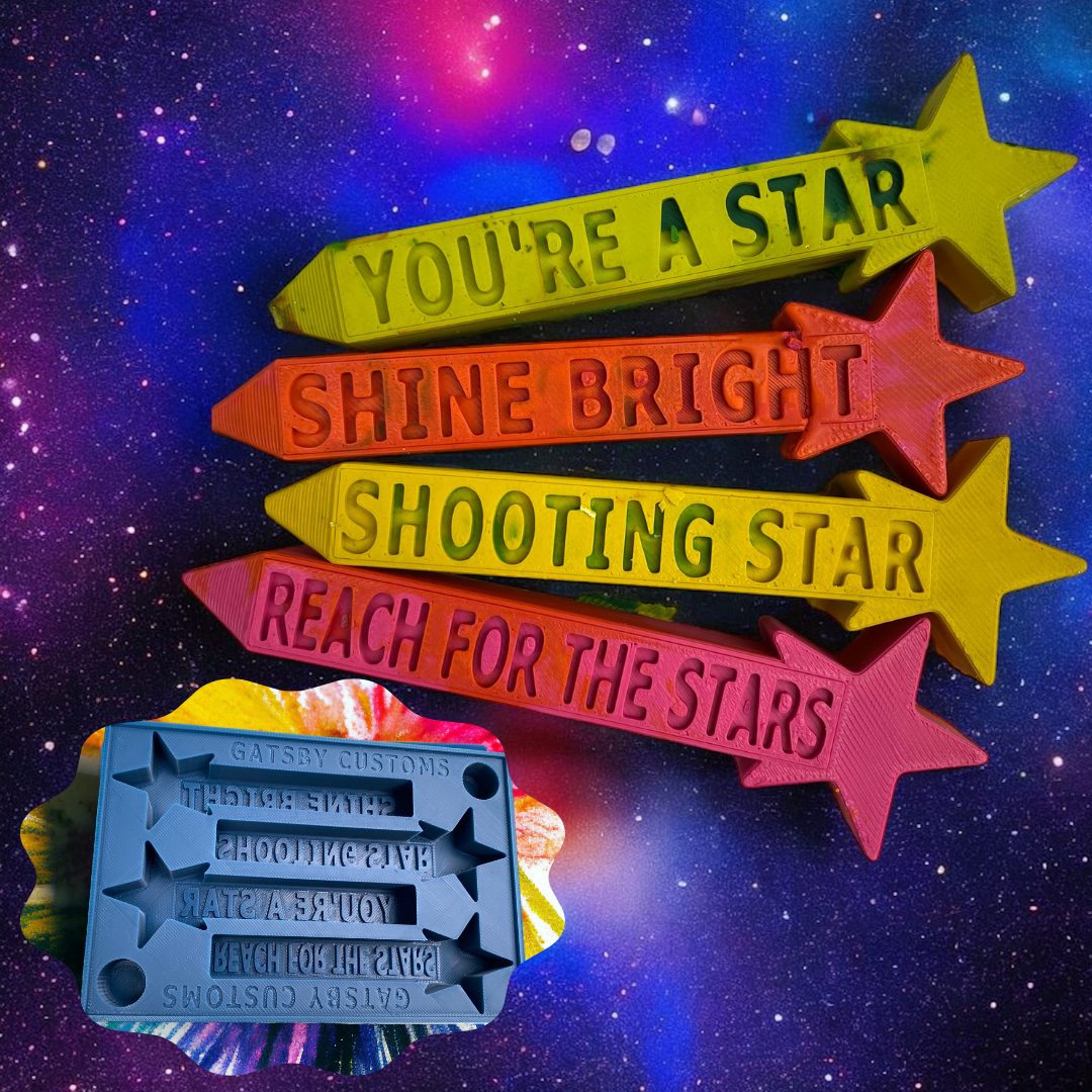 Custom Crayon Mold - Stars – Gatsby Customs